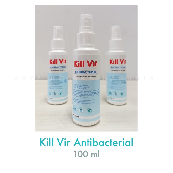Jual Kill Vir Antibacterial - Sanitizer 100 ml HOCL ( Non Alkohol ...