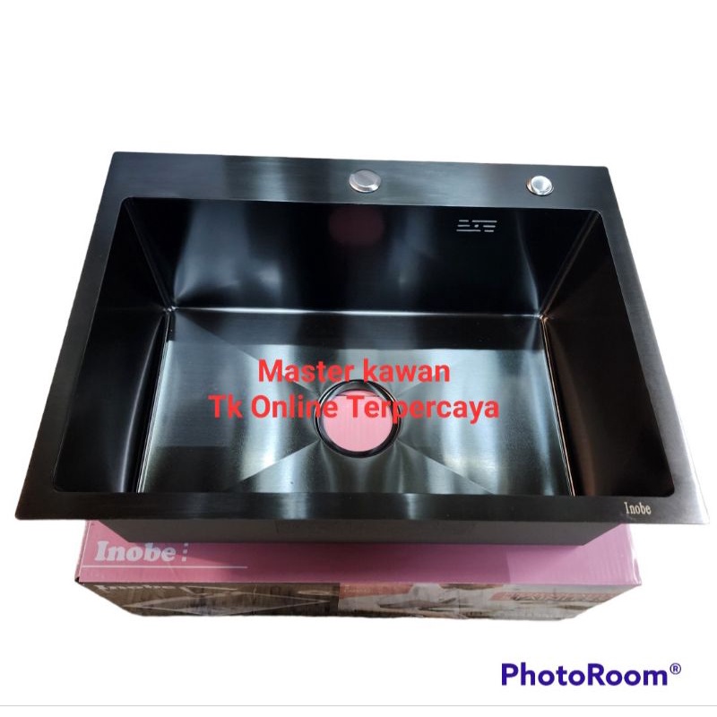 Jual Kitchen Sink Stainless INOBE 6045 HITAM BLACK /Bak Cuci piring ...