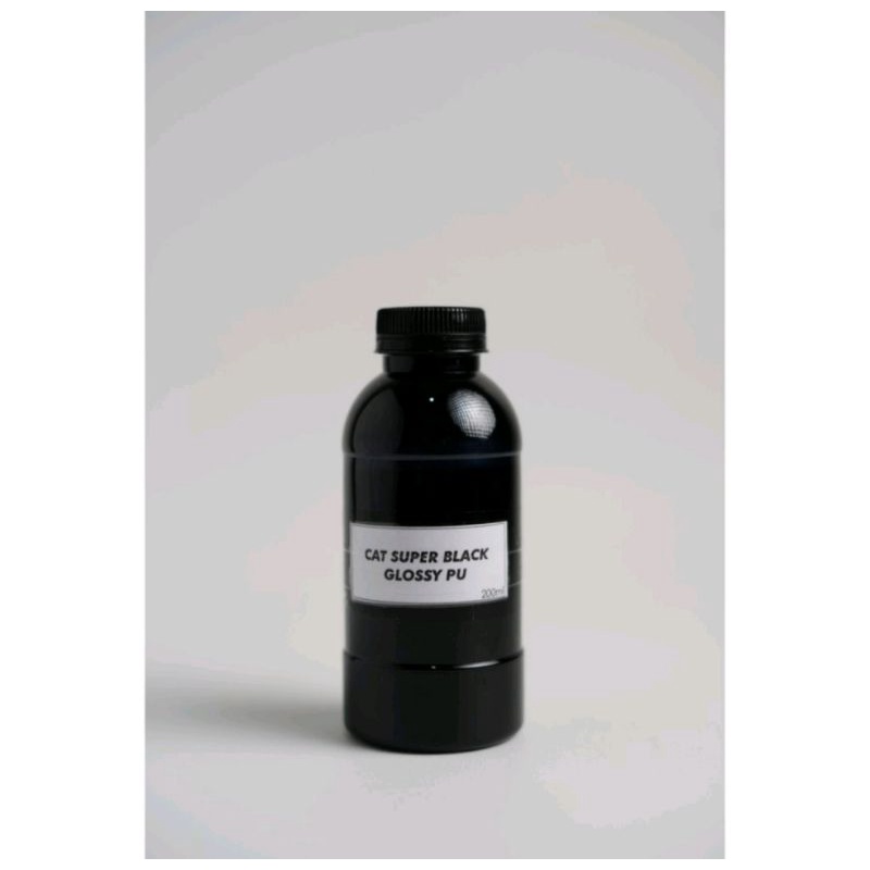 Jual Cat Hitam PU dan NC | 100ml / 200ml Super Black | Black Gloss ...