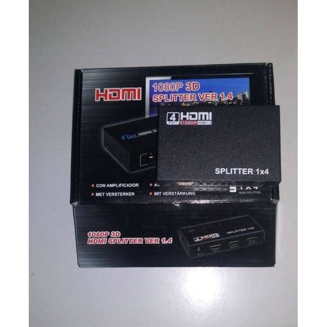 Jual Hdmi Splitter 4port - HDMI Spliter 4 Port | Shopee Indonesia