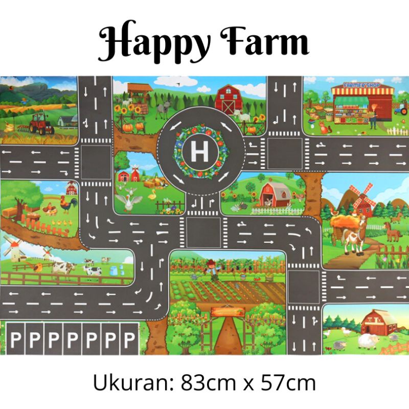 Jual Alas Mainan Peta Jalanan Anak / Peta Jalan Perkotaan / Urban Road ...