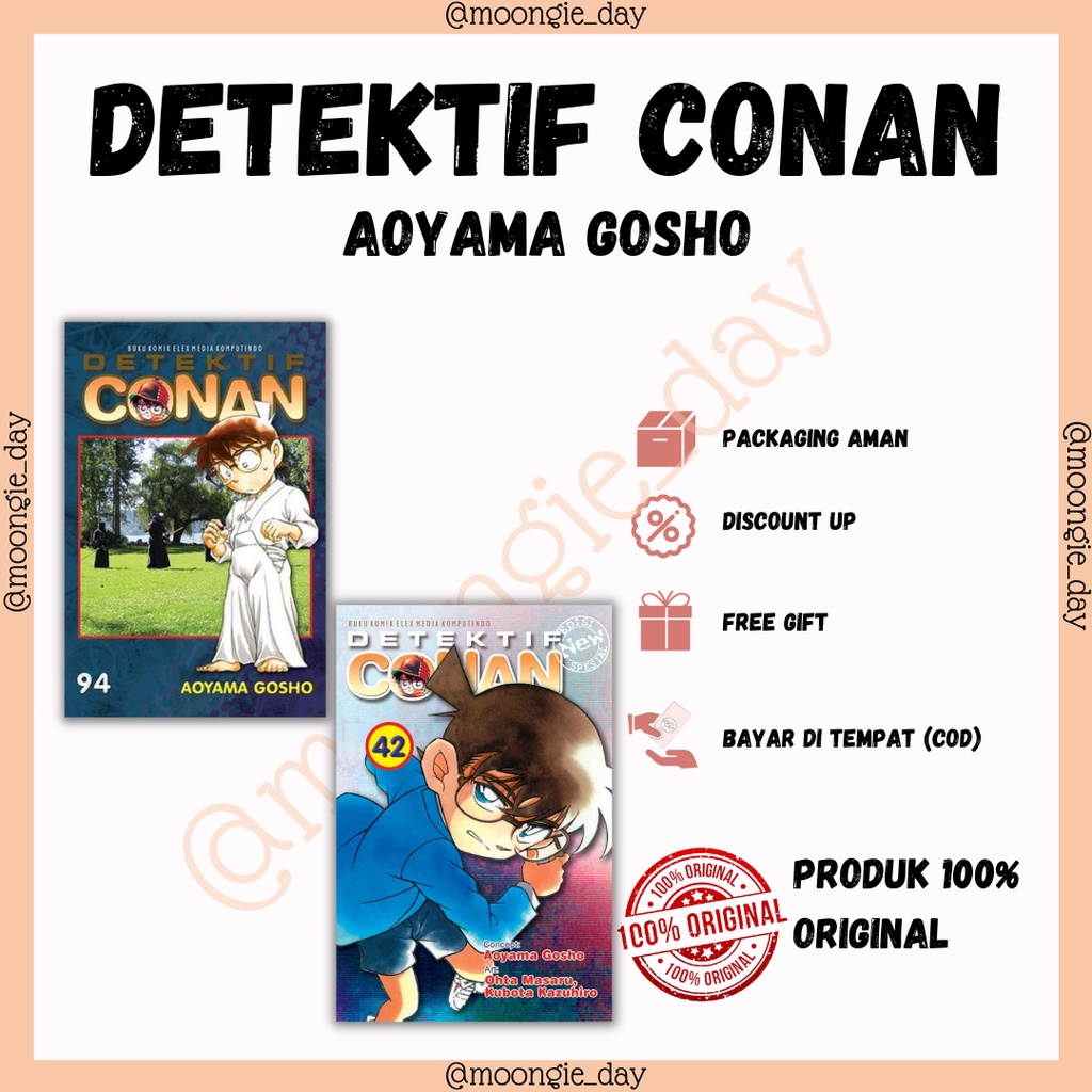 Jual KOMIK DETEKTIF CONAN (REGULER DAN EDISI SPECIAL NEW) BY AOYAMA GOSHO (BARU/ORI) | Shopee ...