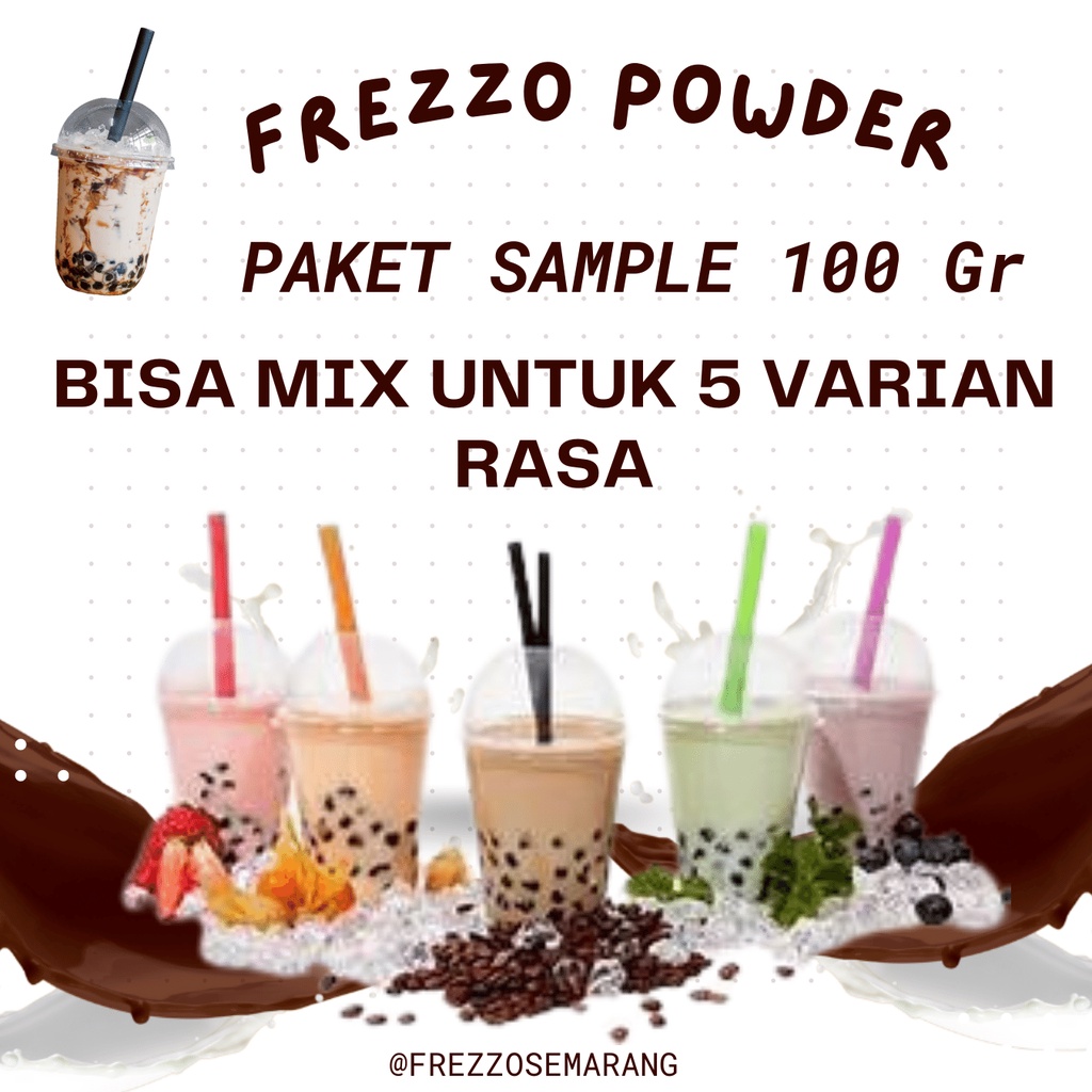 Jual PAKET SAMPLE 500 Gr BISA MIX 5 RASA BUBUK MINUMAN INSTAN FREZZO ...