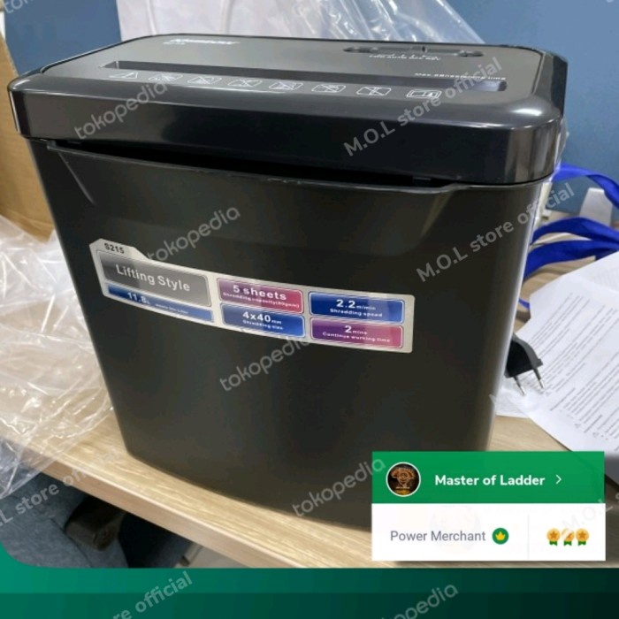 Jual [[JNT COD]] Mesin Penghancur Kertas S302 Krisbow Paper Shredder 5 ...