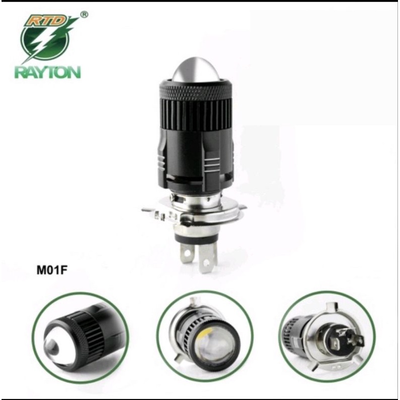 Jual RTD Rayton Lampu Utama / Lampu Depan Motor LED M01F H4 Laser + Kipas | Shopee Indonesia