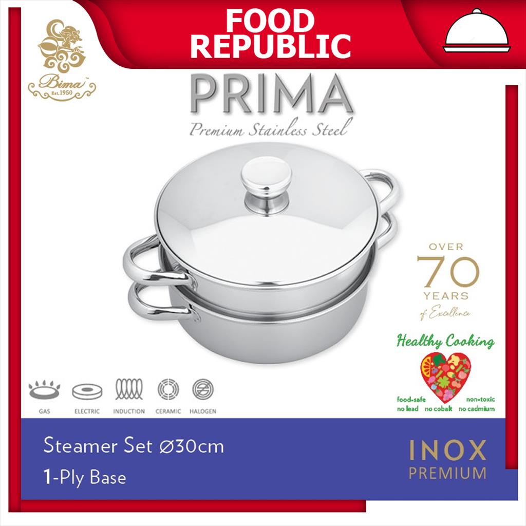 Jual BIMA PRIMA PANCI STEAMER 30 CM KUKUS B2007030SS 2 TINGKAT SUSUN ...