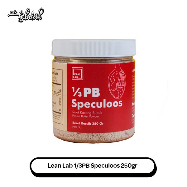 Jual Lean Lab 1/3PB Peanut Butter Powder Speculoos 250gr Selai Kacang ...
