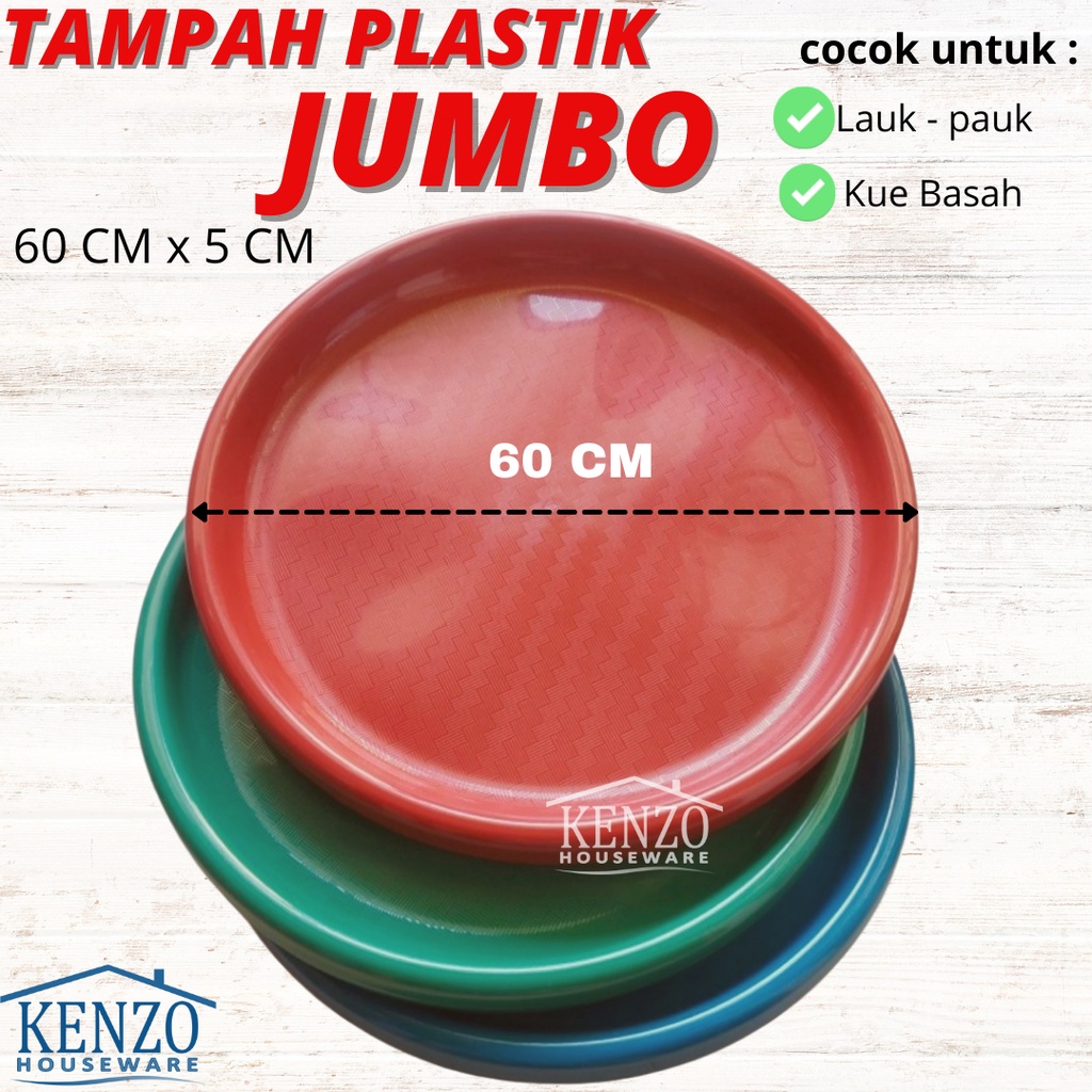 Jual Tampah Plastik Bulat Jumbo Nampan Plastik Besar Murah 60 CM ...