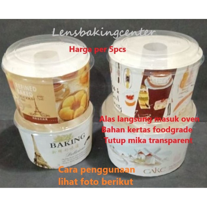 Jual Loyang/Baking Cup Case Cake Chiffon/Chifon/Sifon Kertas/Paper ...
