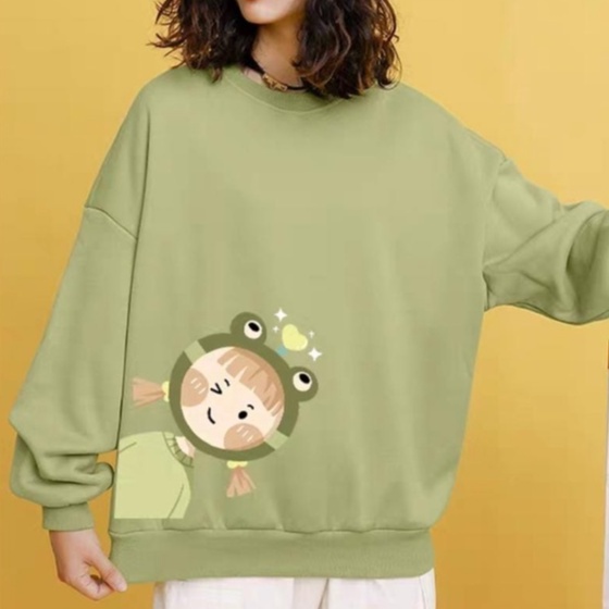 Jual FROG GIRL MINT CUTE SWEATER CREWNECK FLEECE ( V1 ) | Shopee Indonesia