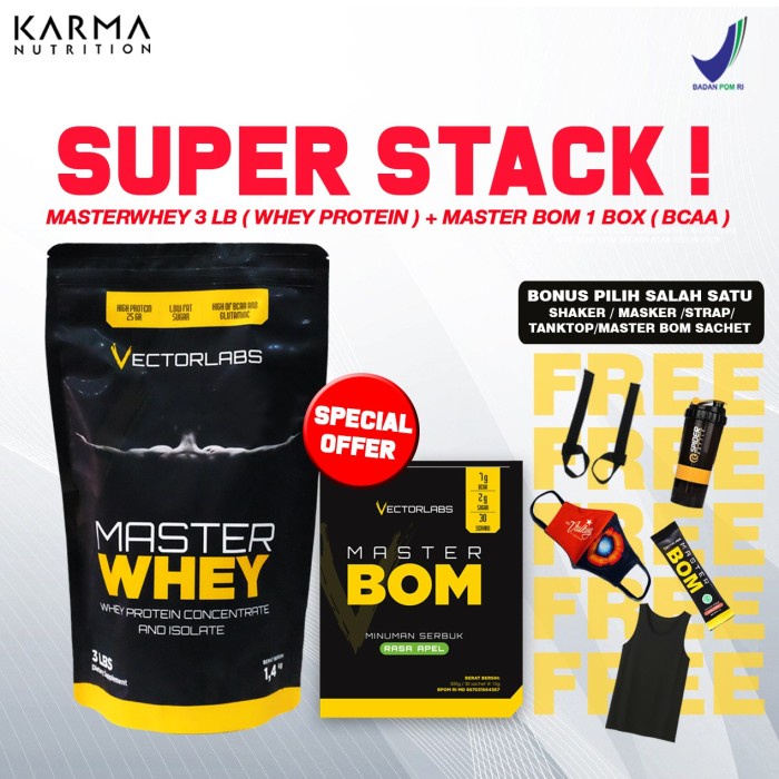 Jual WHEY PROTEIN BLEND STACK BCAA SUPER STACK PROTEIN POWDER | Shopee ...