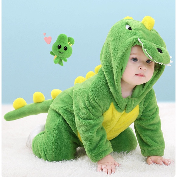 Jual Baju Kostum Dinosaur Anak Bayi Dino Onesie Karakter Animal hewan | Shopee Indonesia