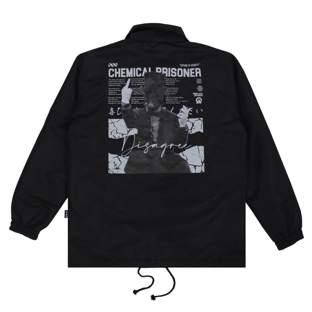 Jual Dobujack Coach Jacket Chemical Black | Shopee Indonesia
