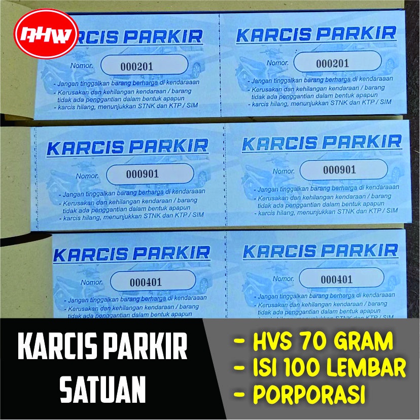 Jual KARCIS PARKIR SATUAN | Shopee Indonesia