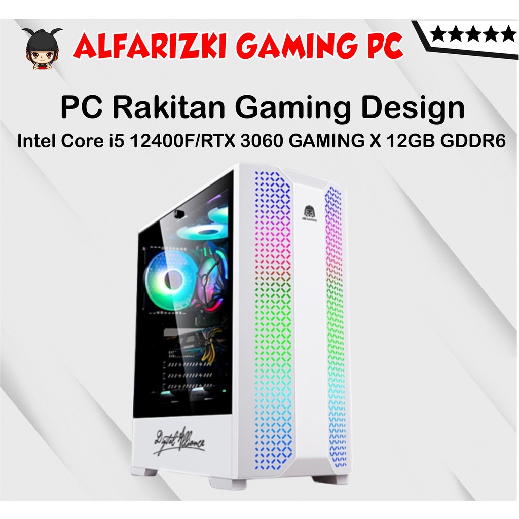 Jual PC Rakitan Gaming Design | Intel Core i5 12400F / 256GB SSD ...