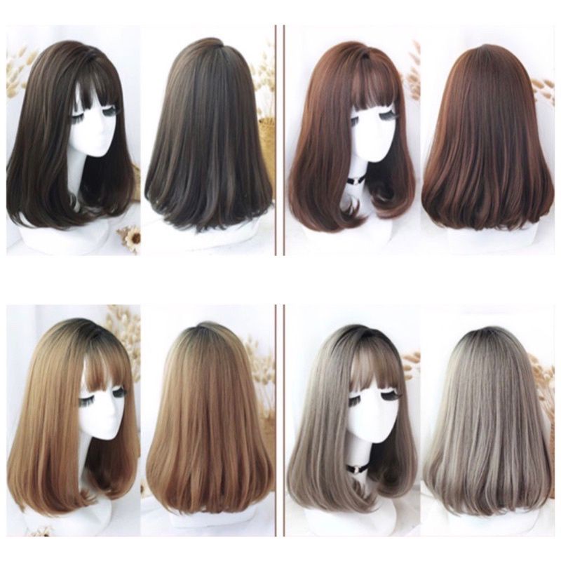 Jual Aegyoshoppe C8193 Full Wig Korean Blow 45 cm merk CMM | Shopee ...
