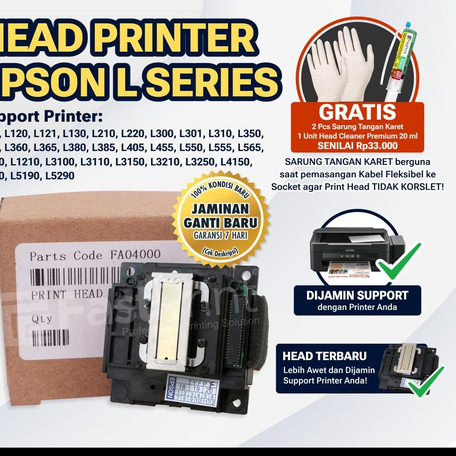 Jual Murah BangetPrint Head Printer Epson L110 L120 L130 L210 L220 L310 ...