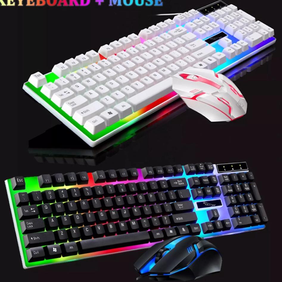 Jual Sekarang Populer Gaming Mouse Gaming Keyboard Set Led RGB Kabel ...