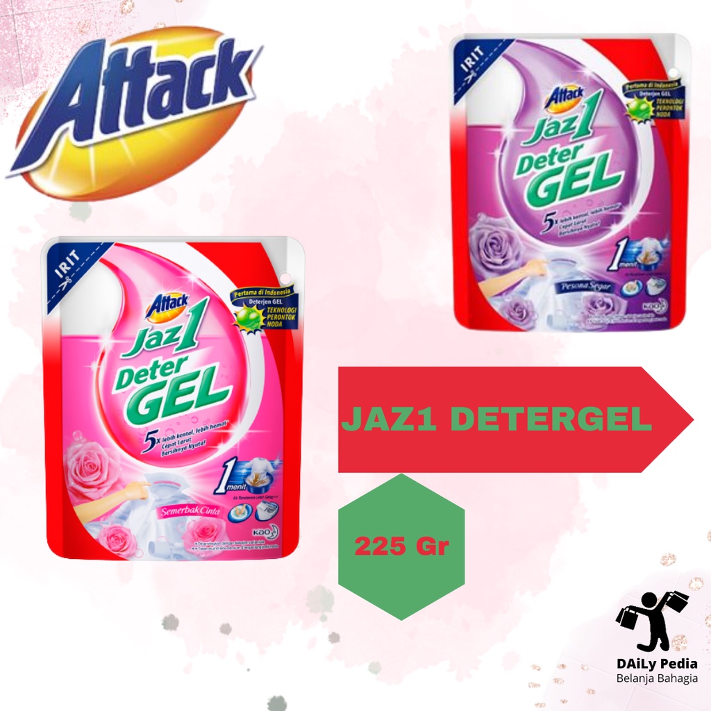 Jual Attack Jaz1 Detergel Detergen Gel Kemasan 225 Gr | Shopee Indonesia