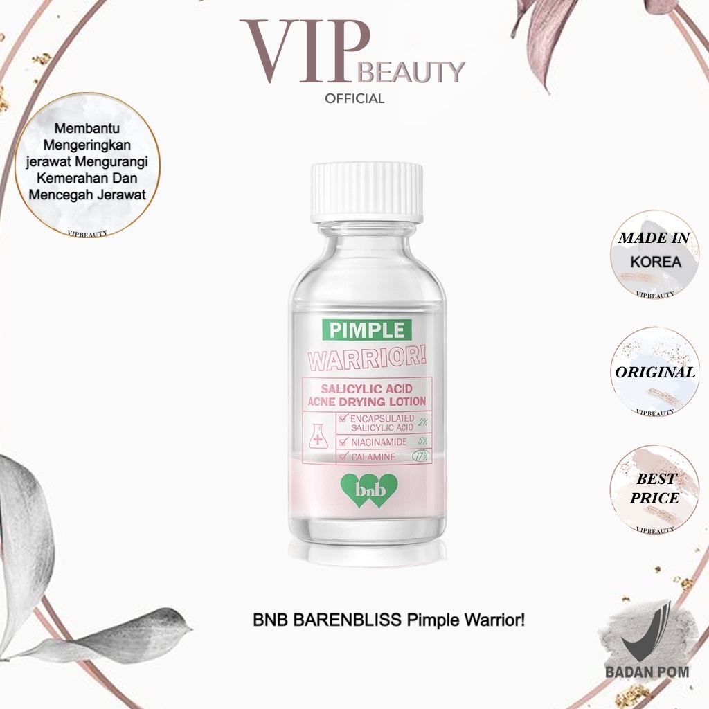 Jual BNB BARENBLISS Pimple Warrior! Salicylic Acid Acne Drying Lotion ...