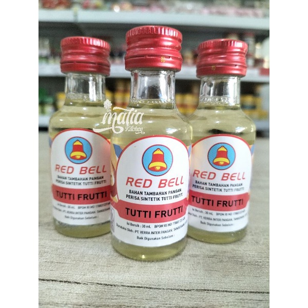 Jual perasa esence redbell 30 ml aroma bahan kue redbel botol kaca ...