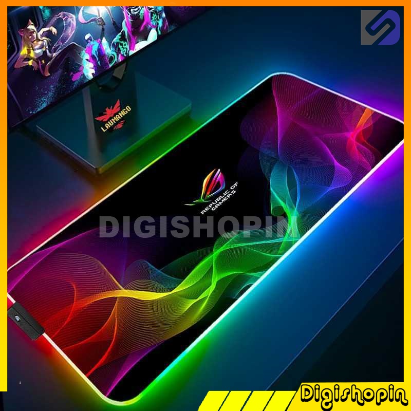 Jual ASUS ROG Gaming Mouse Pad Illuminated RGB 800x300x4mm | Shopee ...