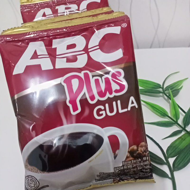 Jual ABC PLUS KOPI+GULA 1 Renceng isi 10 Sachet @18gr | Shopee Indonesia