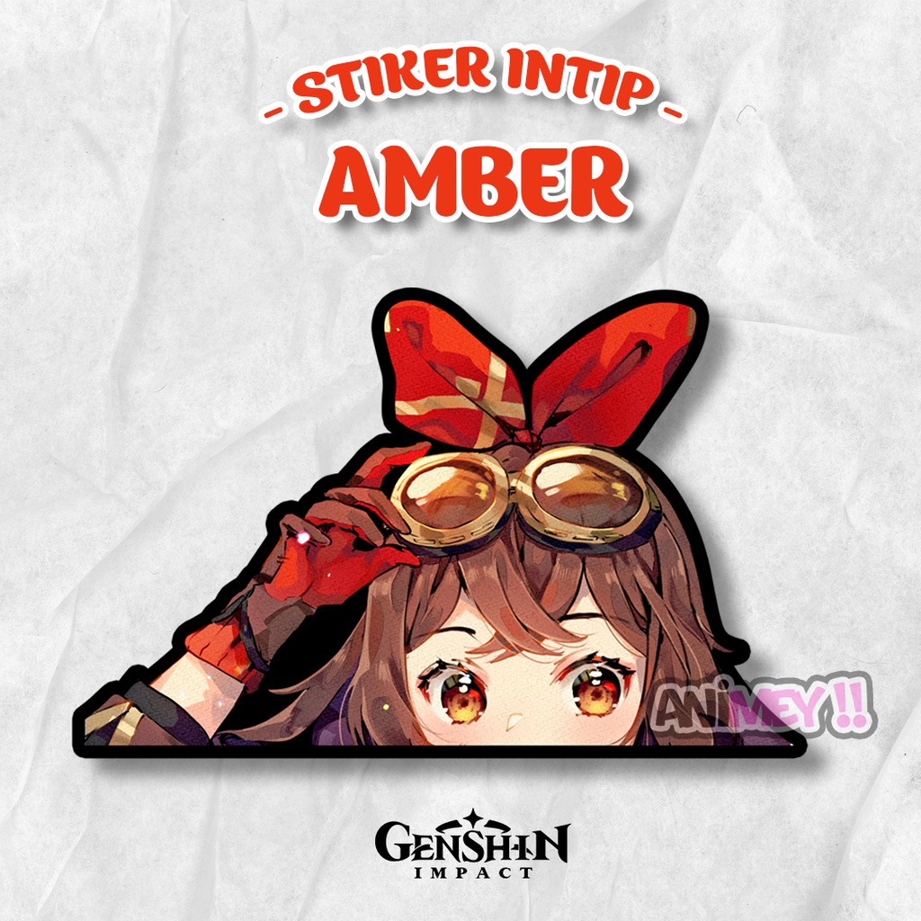 Jual Stiker Intip Amber Genshin Impact / Sticker Anime Waterproof ...