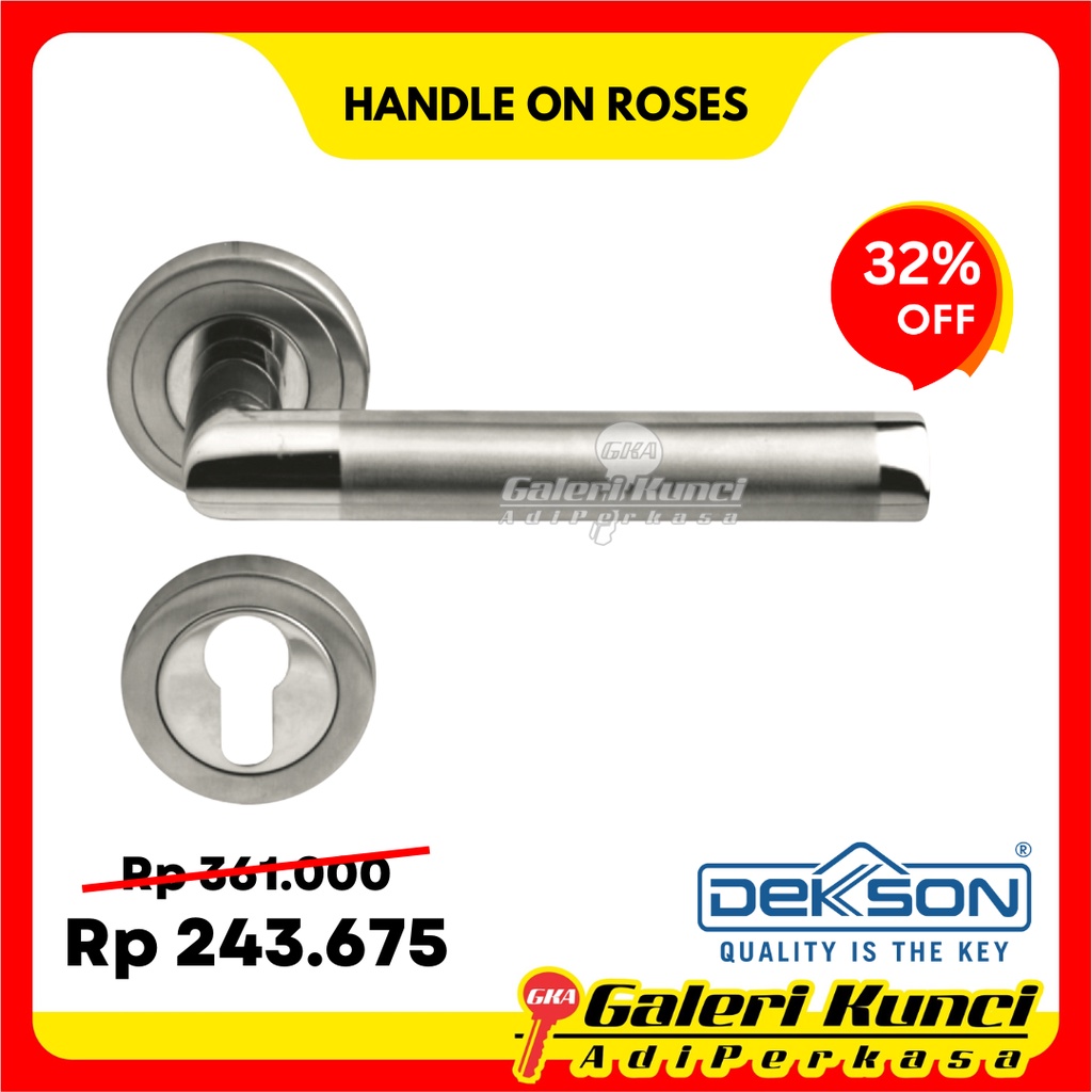 Jual Handle Pintu Dekson Dekkson LHTR 0019 SSS Gagang Pintu Kayu Kunci ...