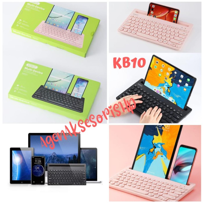 Jual ROBOT KB10 Multi-Device Bluetooth & 2.4G Wireless Keyboard ...