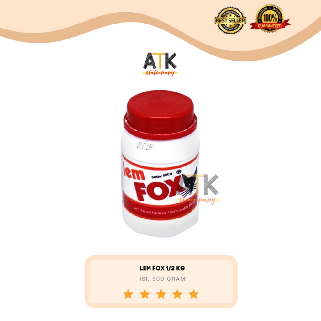 Jual Lem Fox Putih 500 Gram atk | Shopee Indonesia