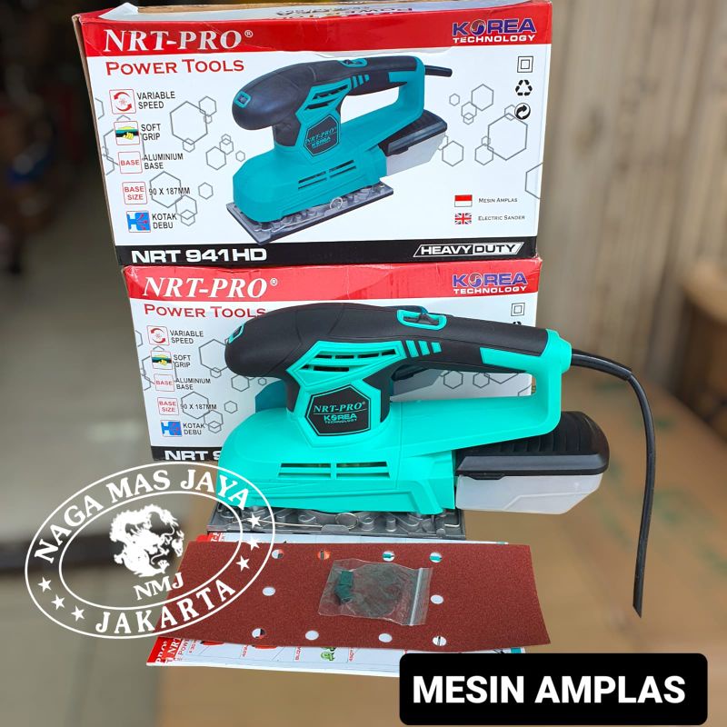 Jual MESIN AMPLAS NRT PRO 941 HD / ELECTRIC FINISHING SANDER NRT PRO ...