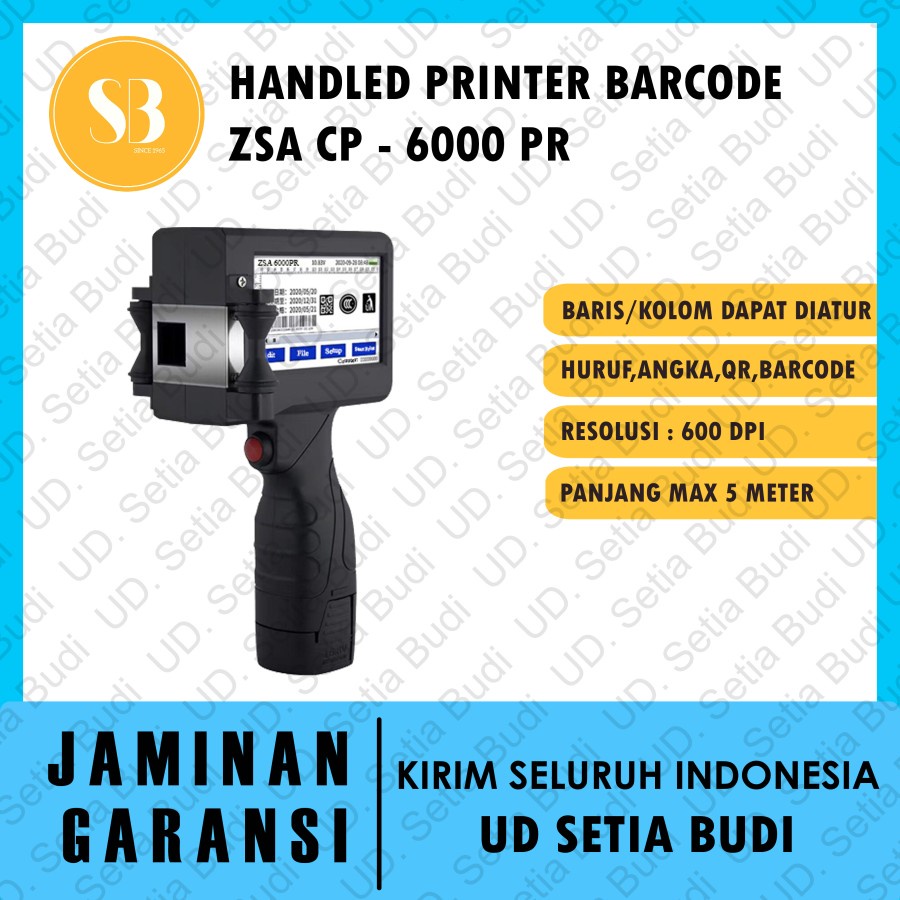 Jual Handled Printer ZSA CP-6000PR Pencetak tanggal dan barcode 6000 PR | Shopee Indonesia