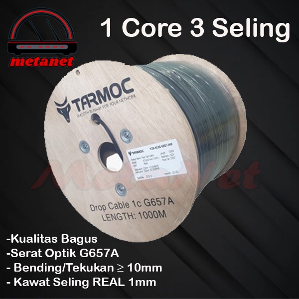 Jual Tarmoc Dropcore Cable FO 1 CORE 3 SELING 1000m | Kabel FO Drop ...