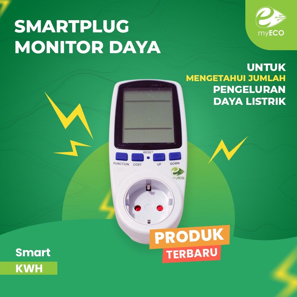 Jual Digital Pengukur Meter Watt Power Energy Analyzer Daya Arus Kwh Volt Listrik Ac Socket Stop
