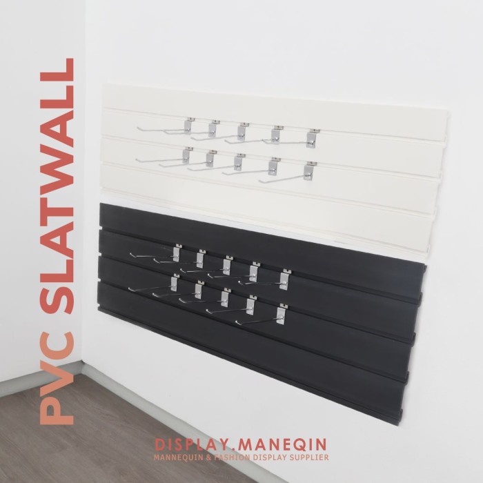 Jual #####] Slat Wall Wallpanel Display Dinding Panel Bahan PVC Panel ...
