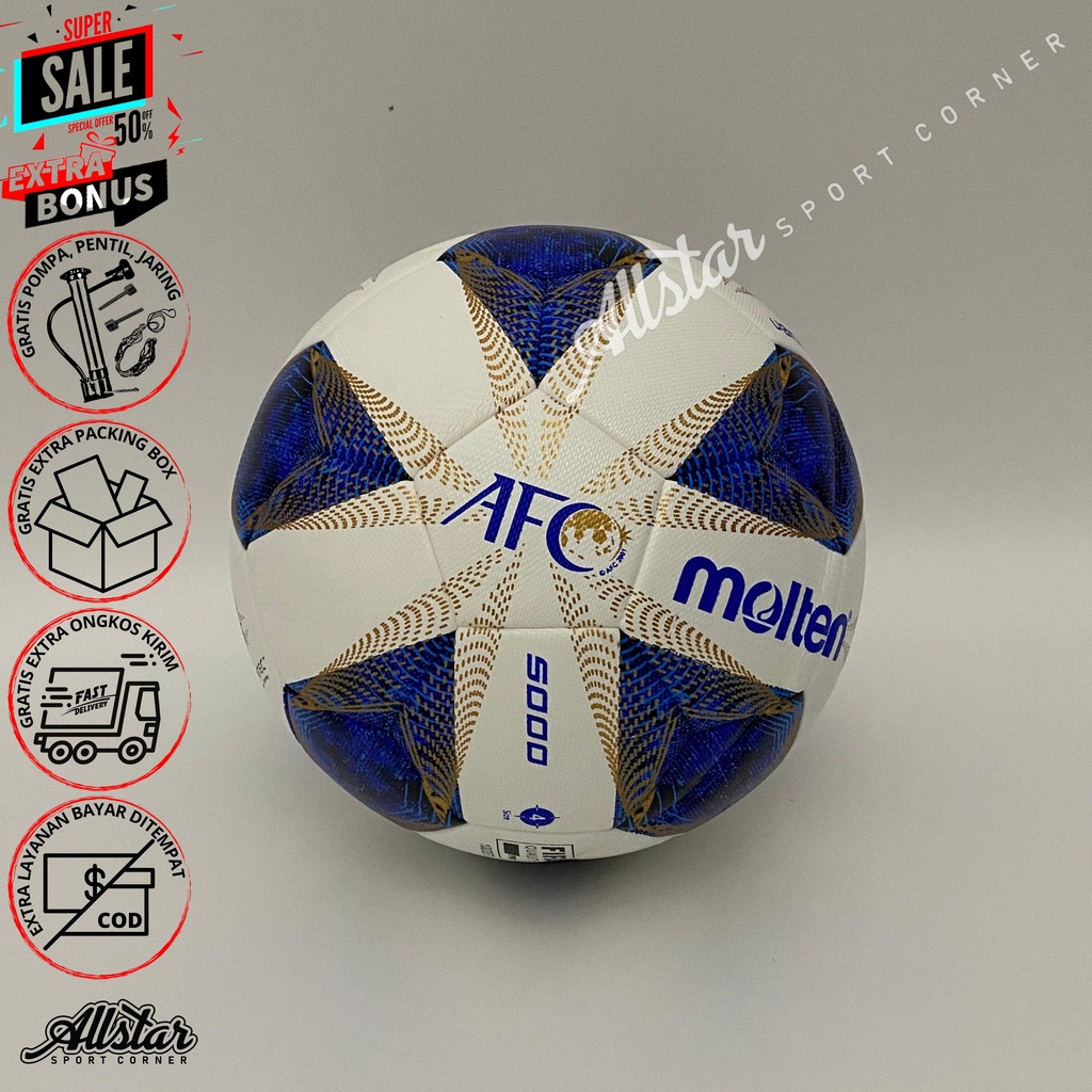 Jual MOLTEN bola futsal ORIGINAL MOLTEN AFC 5000 bola putsal size 4 ...