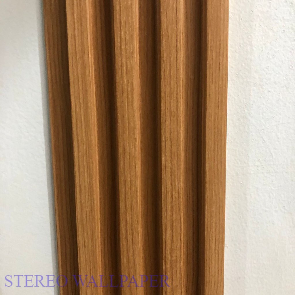 Jual wpc woodpanel per lembar untuk backdrop tv ruang tamu ukuran 16cm ...