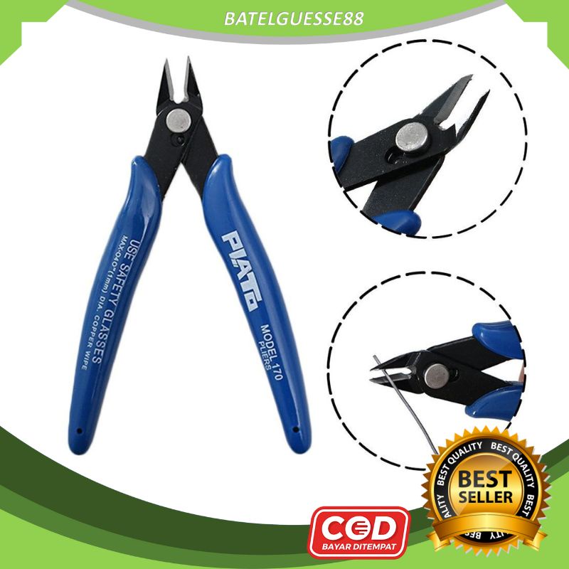 Jual (B88) Tang Potong Kawat Tang Plato Wire Cutter Nipper Mini Plier ...