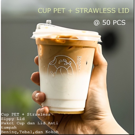 Jual Cup Plastik Perlengkapan Makan Gelas Boba Thai Tea + Tutup Cup Lid ...
