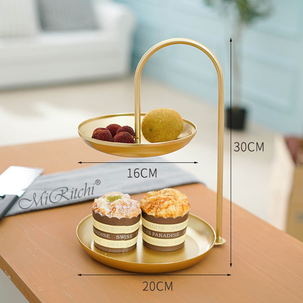 Jual Rak Dekorasi Susun Tingkat Tempat Kue Basah Aesthetic Nordic Tier ...