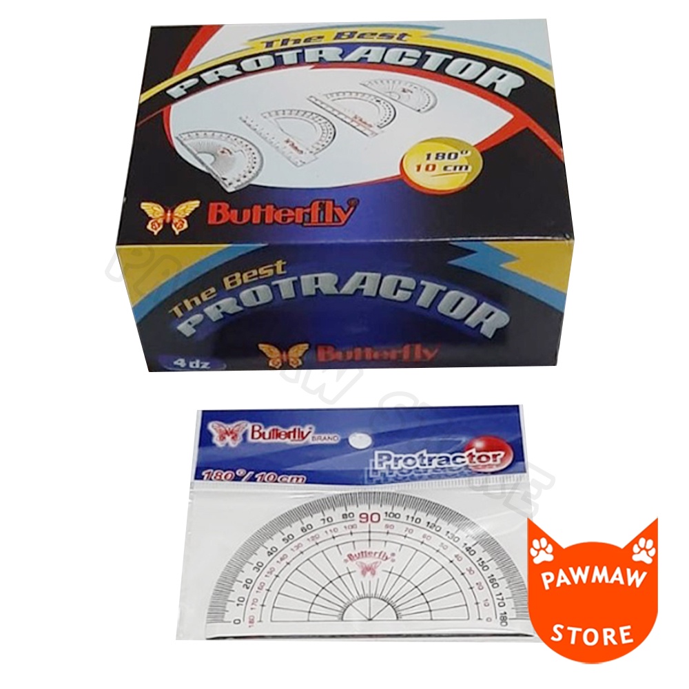 Jual Penggaris Busur Butterfly Plastik ( PACK ) | Shopee Indonesia