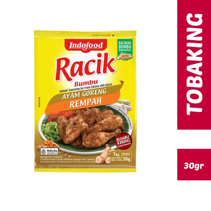 Jual Bumbu Racik Ayam Goreng Rempah 30gr Bumbu Instan Indofood | Shopee ...