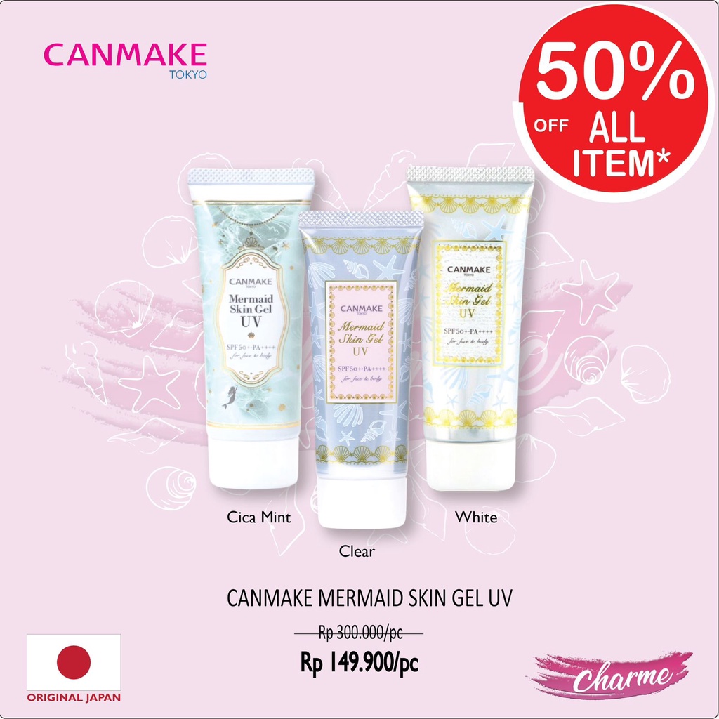 Jual (READY & ORI) Canmake Mermaid Skin Gel UV Moisturizing Sunscreen SPF 50 PA++ ORI JAPAN ...