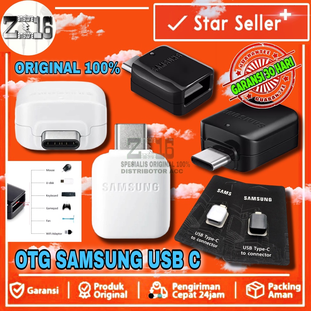 Jual OTG on the go connector samsung galaxy USB TYPE C ORIGINAL 100% ...