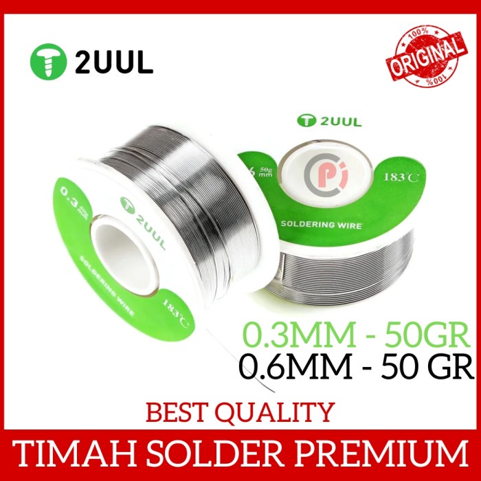Jual Original 2UUL Soldering Wire Timah Solder Ukuran 0.3 0.6 mm Isi ...