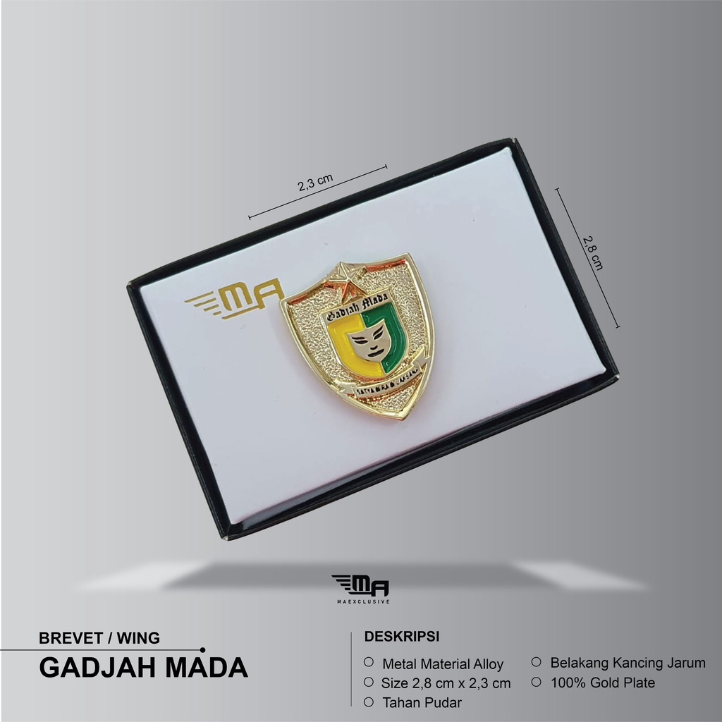 Jual WING ADM GAJAH MADA PM PDH BRIVET BREVET PIN GADJAH MADA PM ...