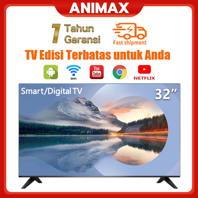 Jual ANIMAX TV LED 32 inch smart tv 32inch digital tv Android 11.0 TV ...