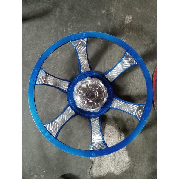Jual Weldop/Dop Roda Truk/Bus Medium Ring 16 Model Spider Biru Belakang ...
