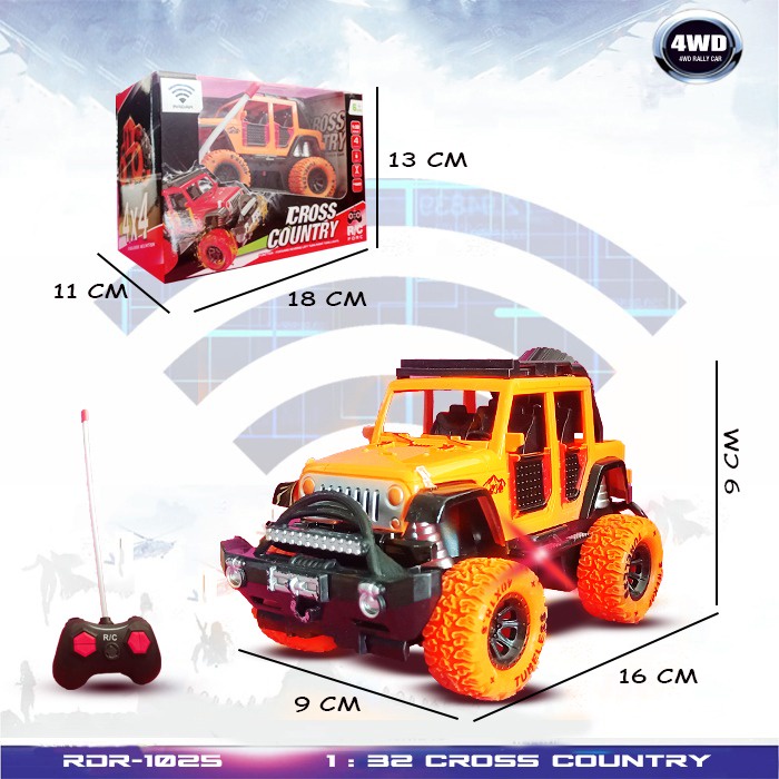 Jual RDR1078 ORANGE RC Jeep Offroad Mainan Anak Mobil Mobilan Remote ...